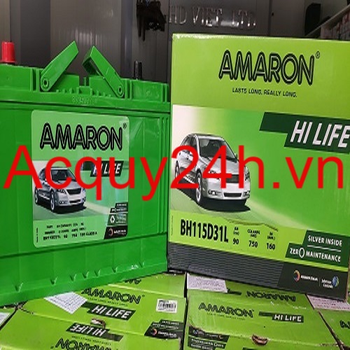 Ắc Quy Amaron BH115D31L 12V 90Ah, Đại lý ắc quy Amaron chính hãng uy tín, chất lượng
